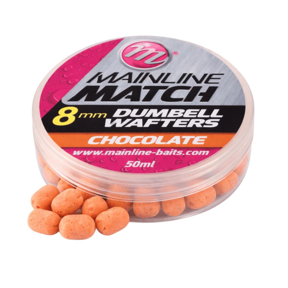 MATCH DUMBELL WAFTERS 8mm ORANGE CHOCOLATE (MM3105) | Formax Store