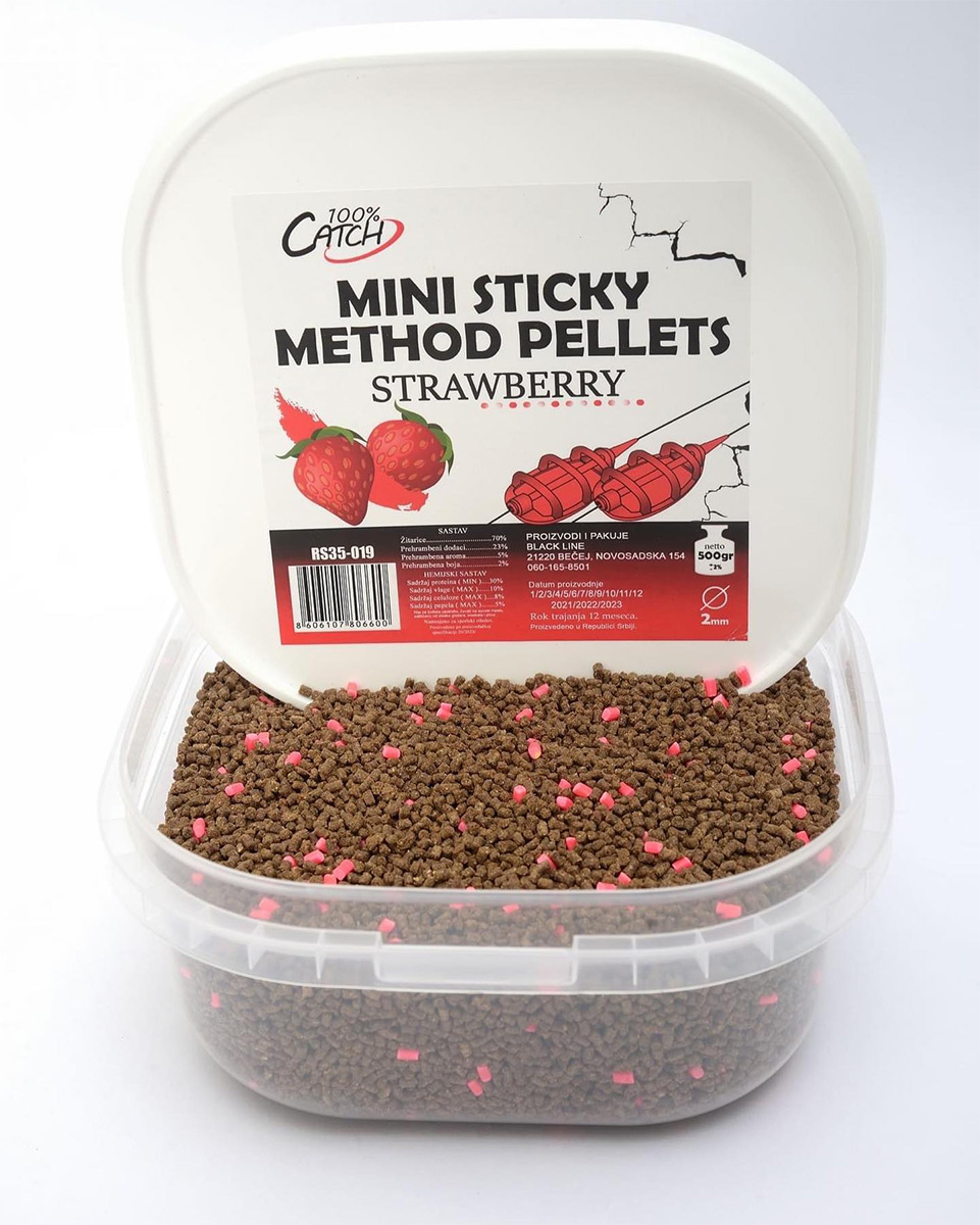 BL-MINI STICKY METHOD PELLETS 500g STRAWBERRY | Formax Store