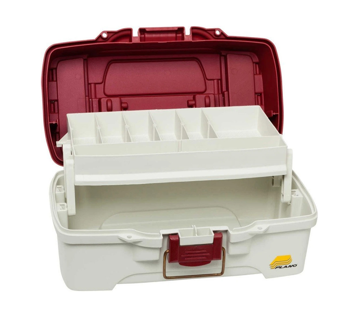 ONE-TRAY TACKLE BOX RED METALIC/OF-WHITE (PMC620106) | Formax Store